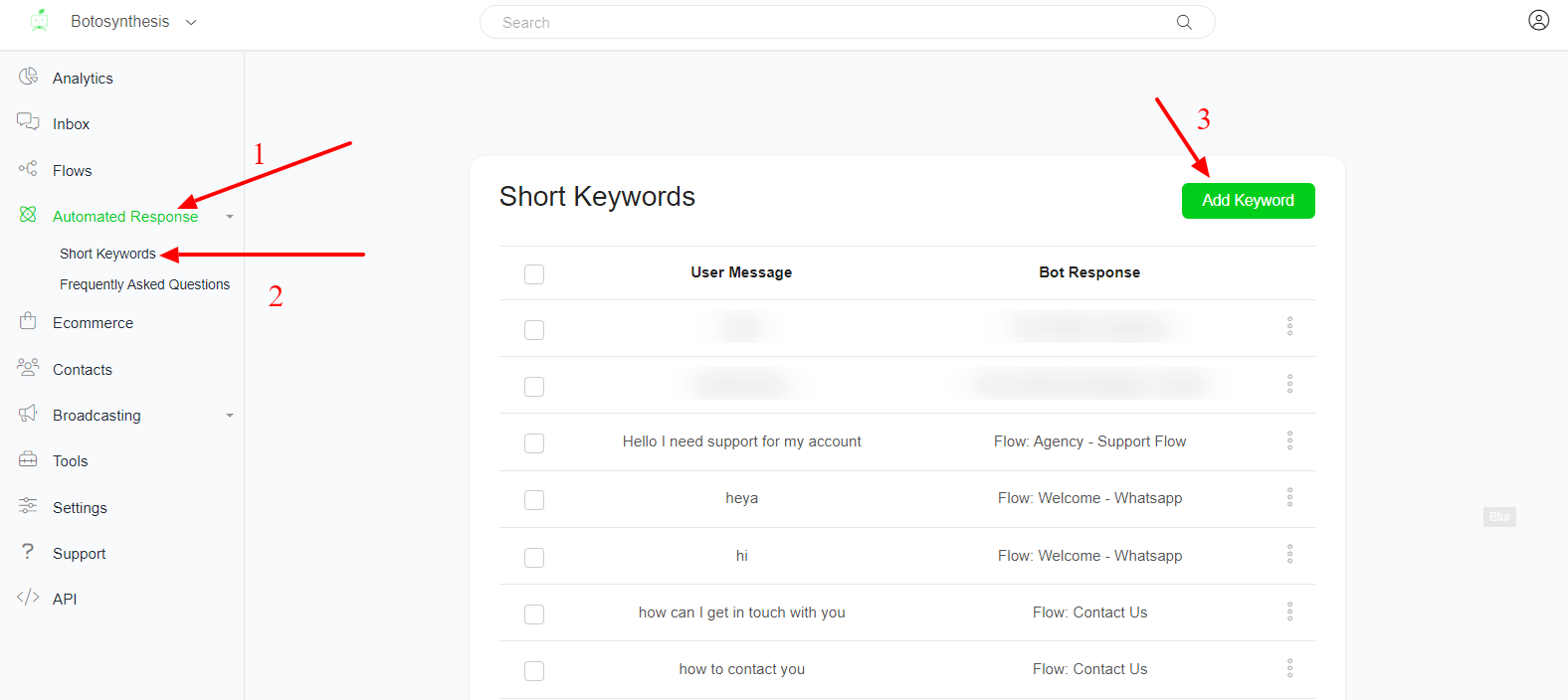 How to train your bot to reply to messages? - Botosynthesis.ai