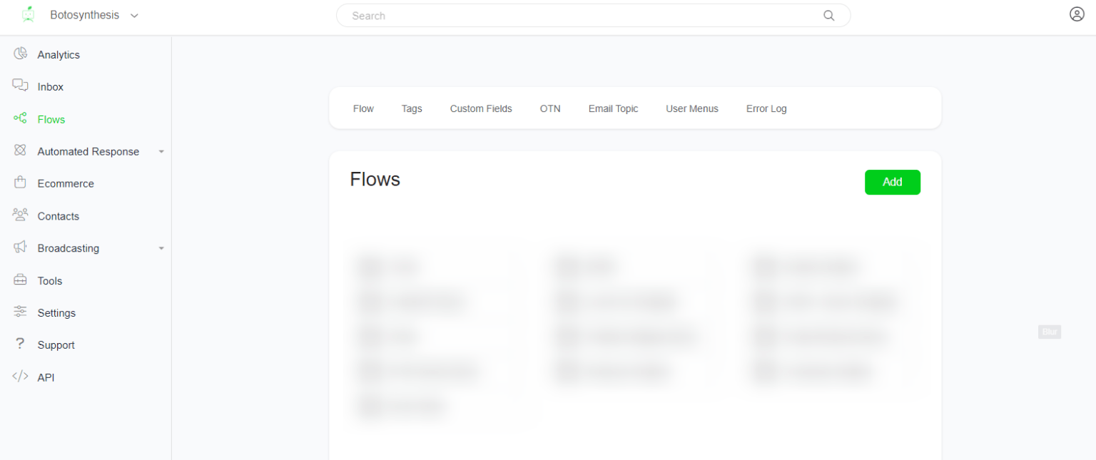 Create your first flow - Botosynthesis.ai