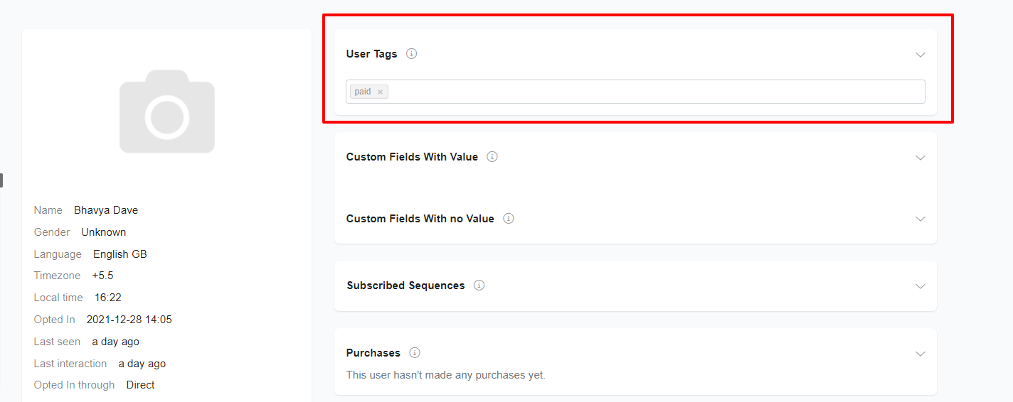 Segment your audience with tags - Botosynthesis.ai