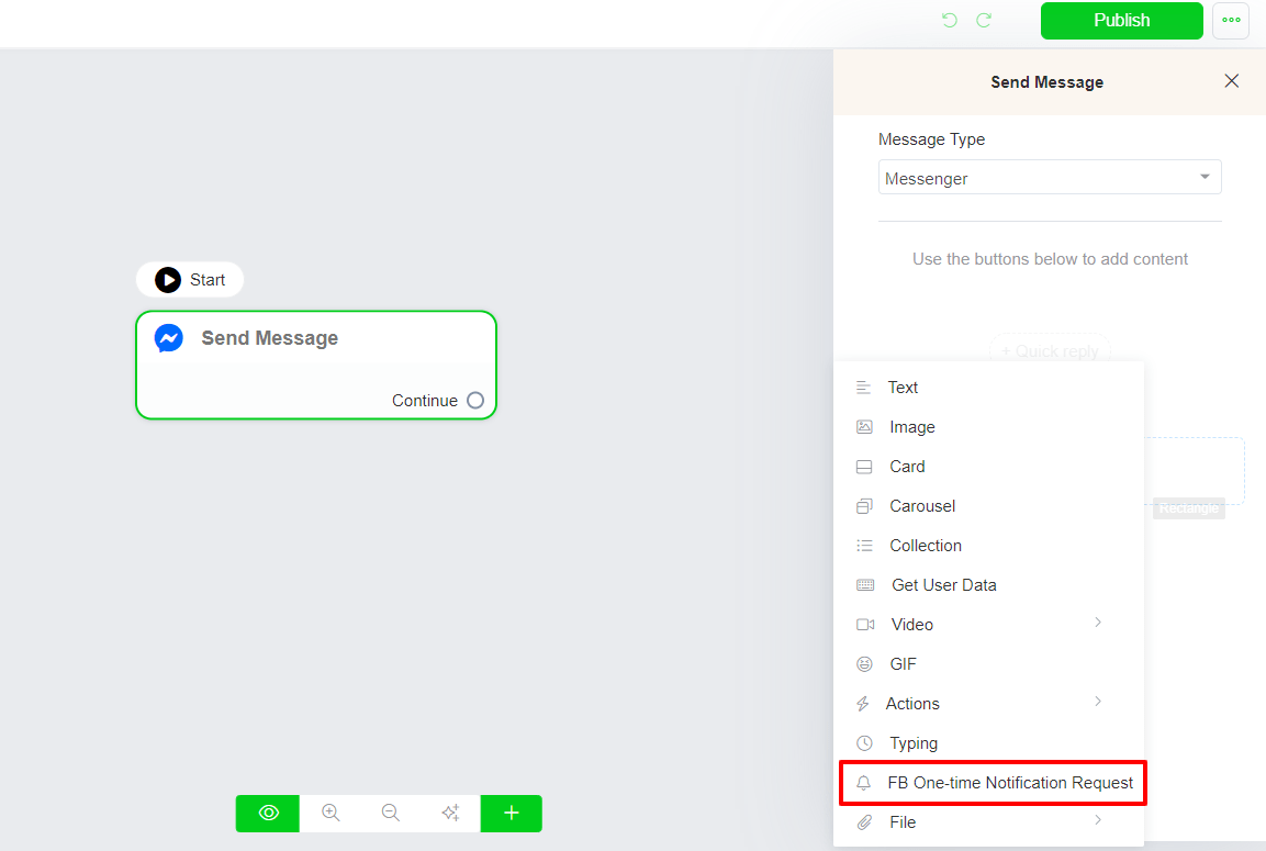 How to use One-time Notification - Botosynthesis.ai