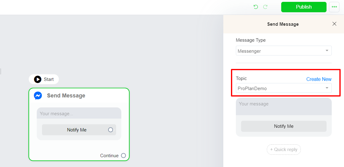 How to use One-time Notification - Botosynthesis.ai