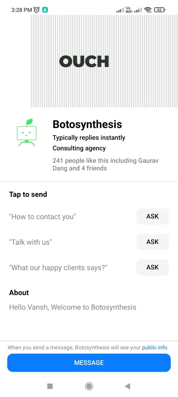 How to setup conversation starters - Botosynthesis.ai